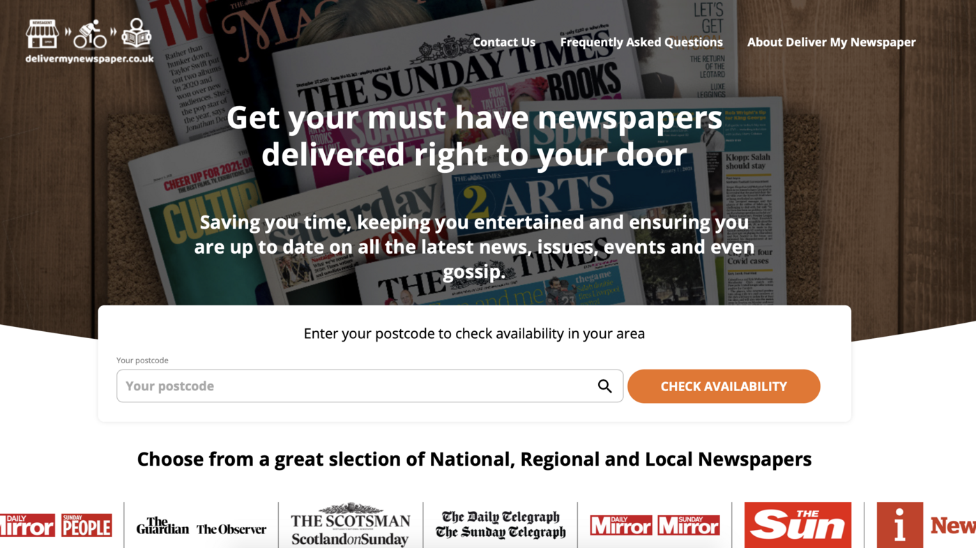 Deliver My Newspaper Relaunched by Clock & News UK