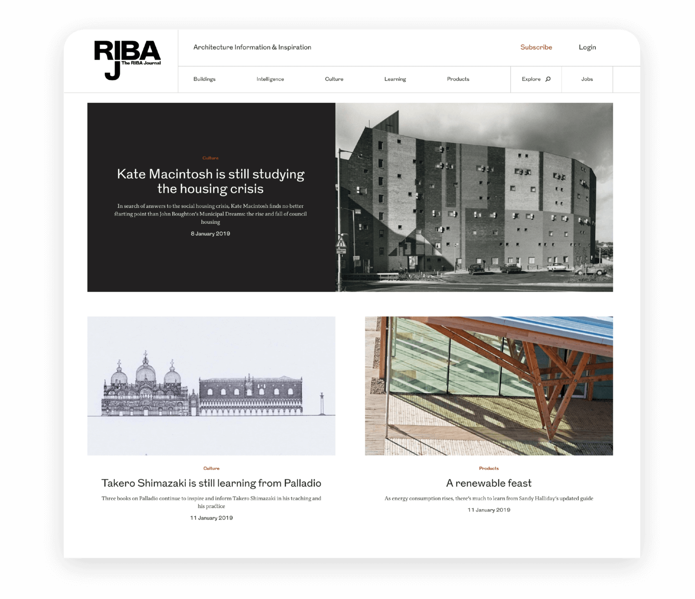 RIBA Journal Redesign: Elevating Architecture's Voice